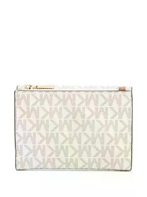 Michael Kors Medium Bryant Signature Logo Wallet - Neutrals