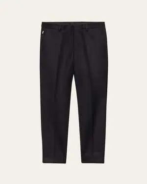 Prada Tapered Gabardine Flat-Front Pants - F0002 Nero