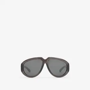 Burberry Curve Pilot Sunglasses - Black