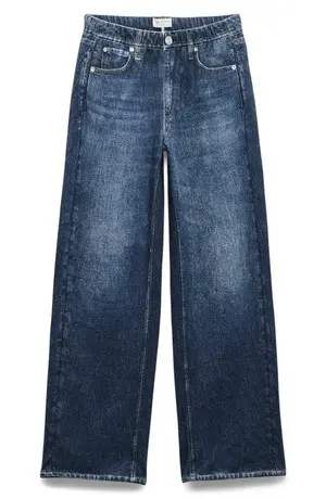Rag & Bone Miramar Pull On Wide Leg Jeans - Petra