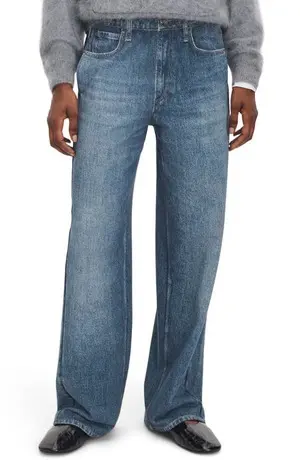Rag & Bone Miramar Pull On Wide Leg Jeans - Petra