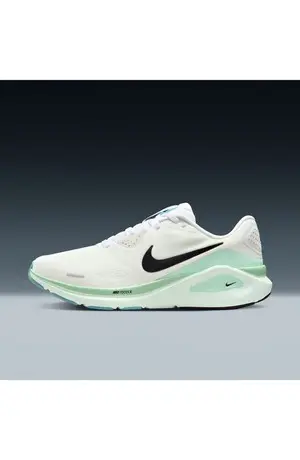 Nike Structure 26 Running Shoe - White/black/green/mint