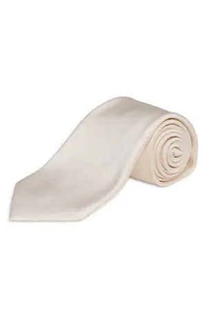 TOM FORD Mogador Solid Silk Tie Aw004 Ivory