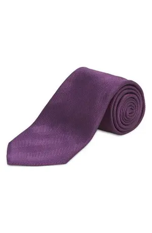 TOM FORD TOM FORD Alternate Silk Tie Gv800 Aubergine