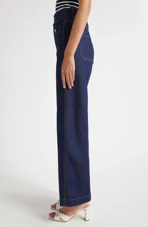 Veronica Beard Taylor High-waist Flare Jeans