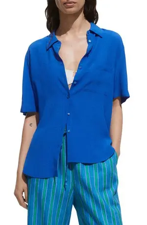 Mango Flowy Shirts For Women