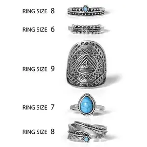 Jessica Simpson 5-piece Ring Set