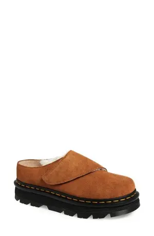 Dr. Martens Embroidered Suede Mules