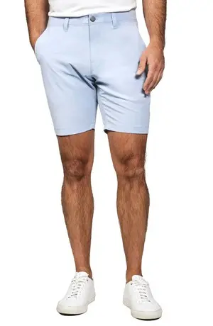 7 Diamonds Catalina 8-inch Flat Front Stretch Shorts - Blue