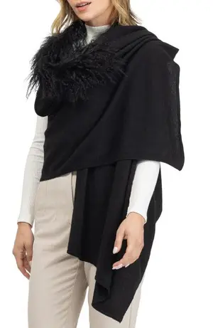 Gorski Cashmere And Merino Wool Blend Vest With Shearling Trim
