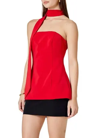 Endless Rose Sleeveless Choker Tie Top