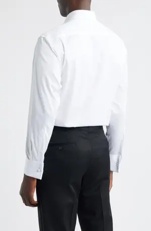 1863 BY ETERNA Luxury Pleat Front Non-iron Dress Shirt
