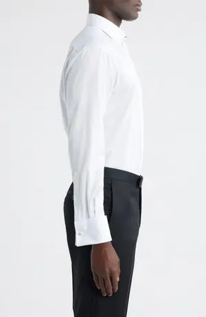 1863 BY ETERNA Luxury Pleat Front Non-iron Dress Shirt