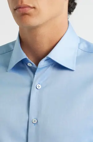 1863 BY ETERNA Luxury Slim Fit Non-iron Dress Shirt