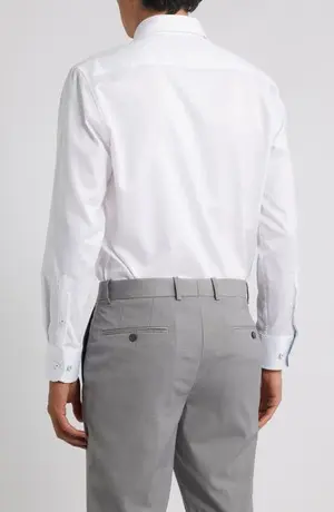 1863 BY ETERNA Luxury Slim Fit Non-iron Dress Shirt