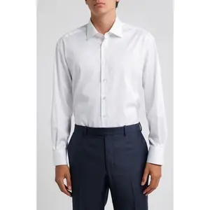 1863 BY ETERNA Luxury Comfort Slim Fit Non-iron Dress Shirt - White