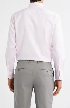 1863 BY ETERNA Soft Luxury Slim Fit Dress Shirt - Rose