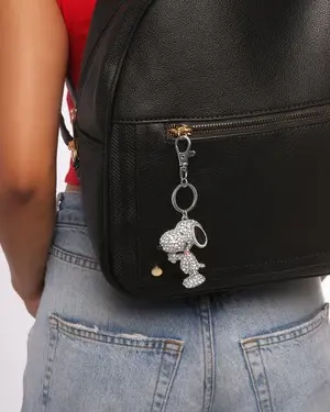 PEANUTS Snoopy Pave 3d Bling Keychain