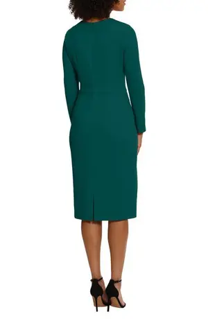 Maggy London Long Sleeve Sheath Dress