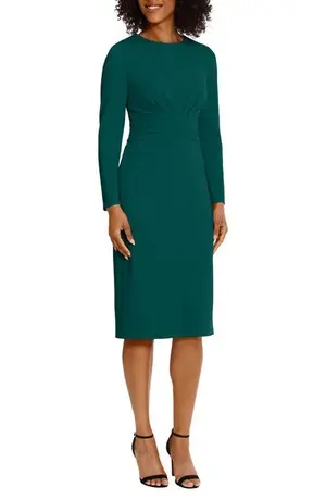 Maggy London Long Sleeve Sheath Dress