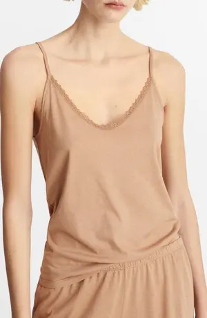 Mango Contrast Lace Sleep Camisole