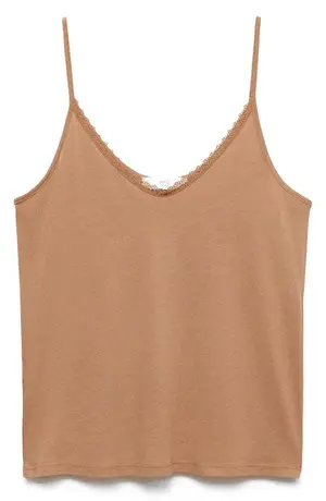 Mango Contrast Lace Sleep Camisole