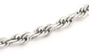 PETIT MOMENTS Rope Chain Necklace With Carabiner Clasp - Silver