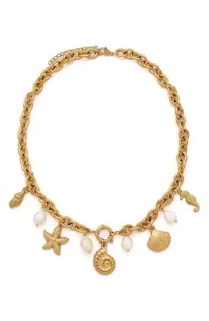 PETIT MOMENTS Grayson Charm Necklace - Gold