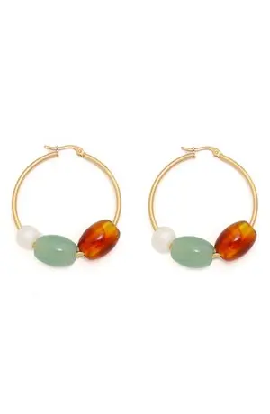 PETIT MOMENTS Drift Hoop Earrings - Gold Multi