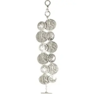 CXC Gladiator Coin Charm Bracelet - Silver
