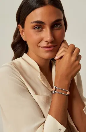 CXC Koa Shackle Bracelet - Silver