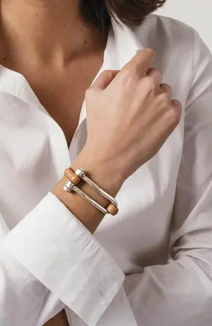 CXC Koa Shackle Bracelet - Silver