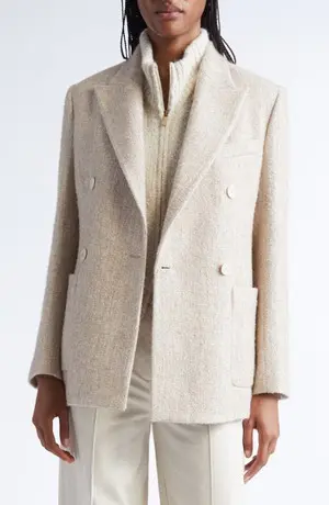 Eleventy Double-breasted Tweed Blazer