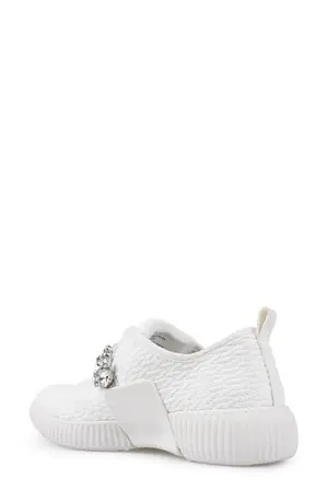 NATIONAL COMFORT Khamryn Rhinestone-embellished Sneakers - White