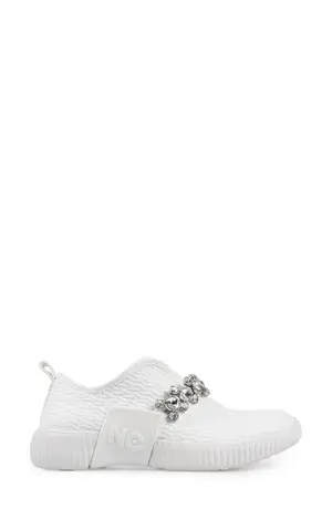 NATIONAL COMFORT Khamryn Rhinestone-embellished Sneakers - White