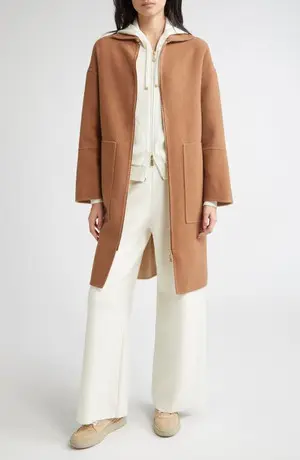 Eleventy Wool Three-quarter Length Coat