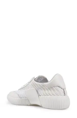 NATIONAL COMFORT Alinna Leather Sneakers - White Fabric