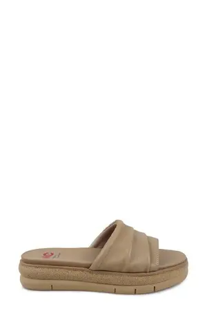 NATIONAL COMFORT Marieller Platform Slide Sandal - Beige