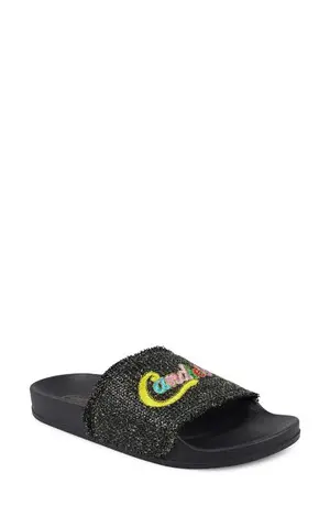 CANDIE'S Logo Slide Sandal - Black