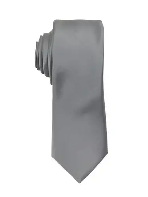 BROOKLYN BRIGADE Polyester Satin Necktie - Slate