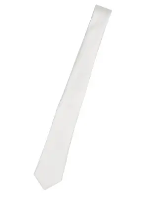 BROOKLYN BRIGADE Polished Satin Neck Tie - White