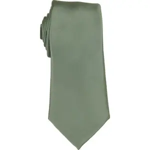BROOKLYN BRIGADE Solid Satin Neck Tie - Sage