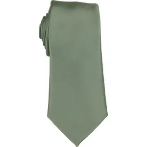 BROOKLYN BRIGADE Solid Satin Neck Tie - Sage