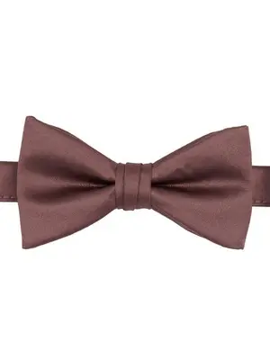 BROOKLYN BRIGADE Satin Pre-tied Bow Tie - Dark Mauve