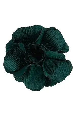 BROOKLYN BRIGADE Flower Lapel Pin Emerald