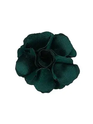 BROOKLYN BRIGADE Flower Lapel Pin - Emerald