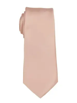 BROOKLYN BRIGADE Solid Satin Neck Tie - Pale Blush
