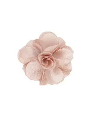 BROOKLYN BRIGADE Textured Flower Lapel Pin - Pale Blush