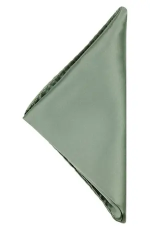 BROOKLYN BRIGADE Solid Satin Pocket Square - Sage