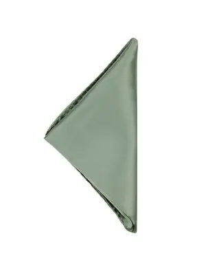 BROOKLYN BRIGADE Solid Satin Pocket Square - Sage